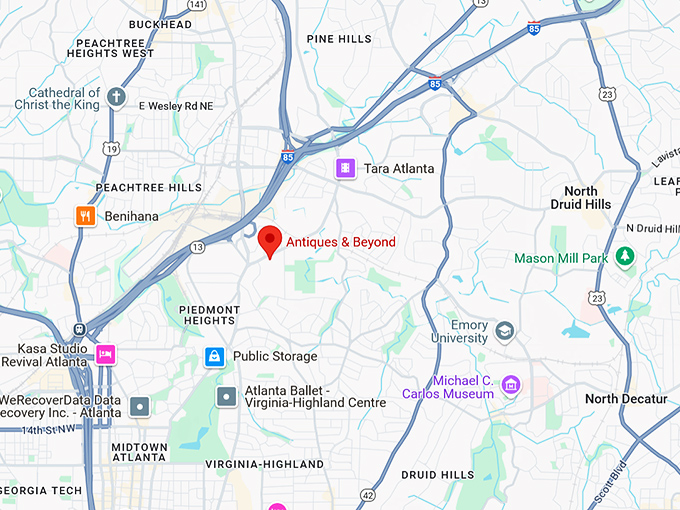 16. antiques & beyond map