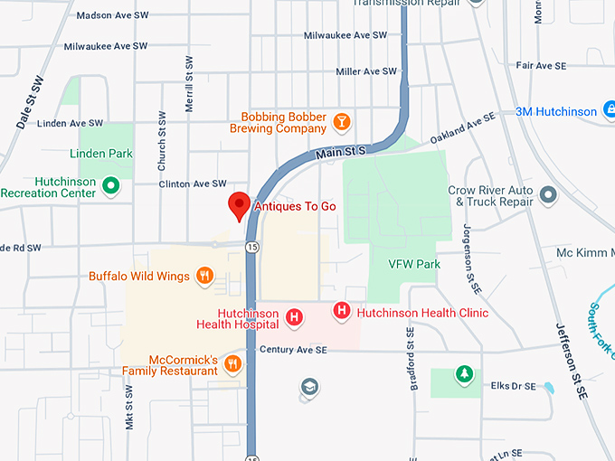 16. antiques to go map