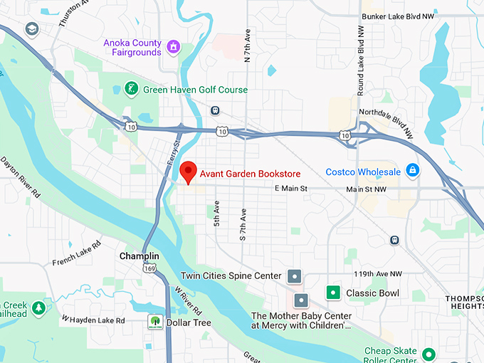 16. avant garden bookstore map