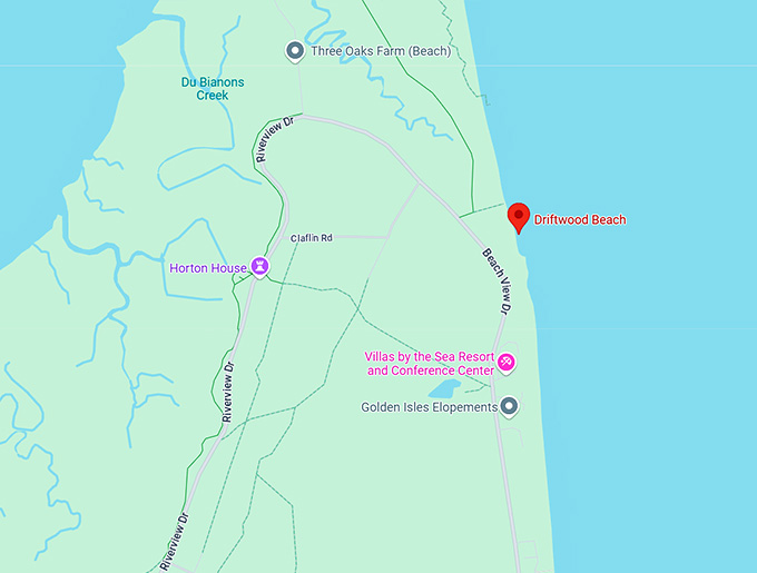 16. beautiful beach in jekyll island map