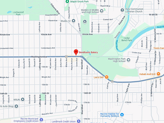 16. bendtsen's bakery map