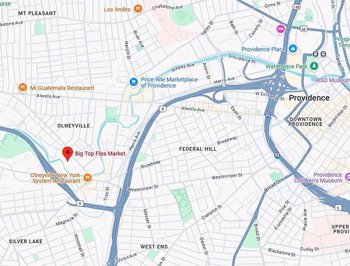 16. big top flea market map