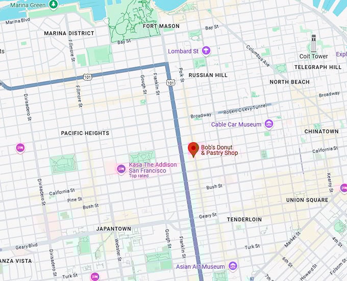 16. bob's donuts map