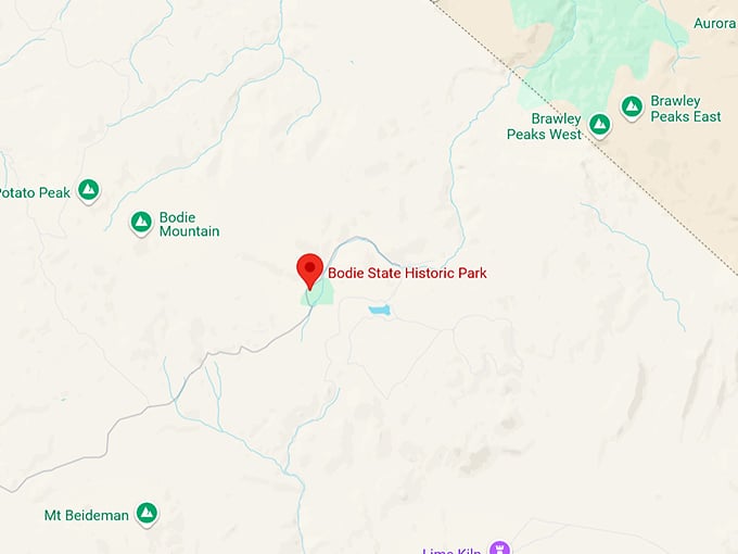 16. bodie state historic park map