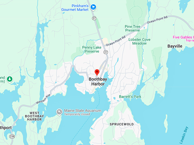 16. boothbay harbor map