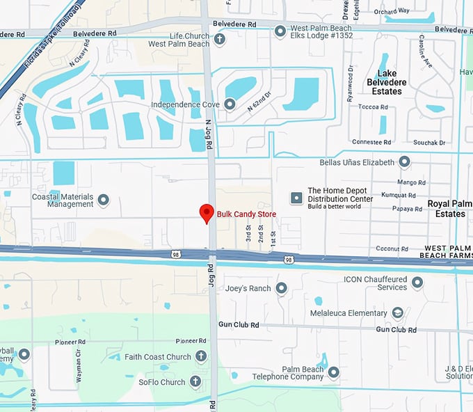 16. bulk candy store map