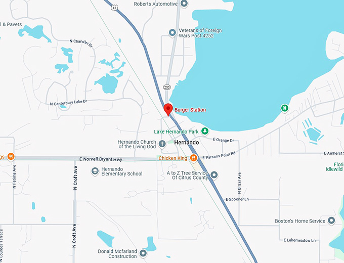 16. burger station map