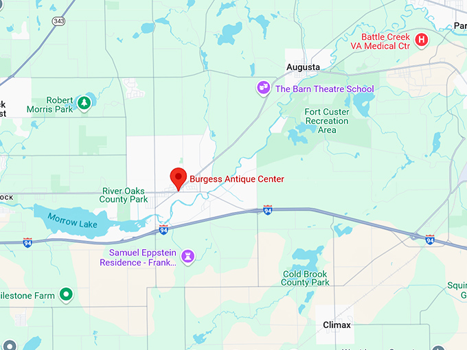 16. burgess antique center map