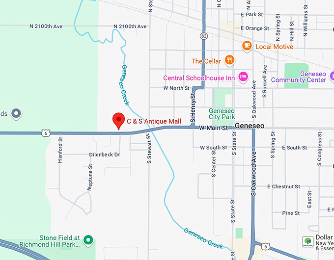 16. c & s antique mall map