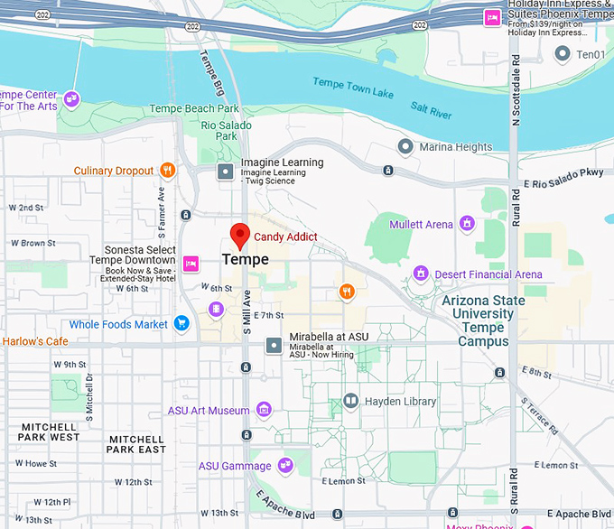 16. candy addict map