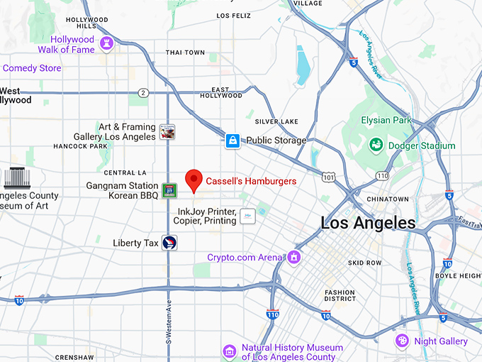 16. cassell's hamburgers map