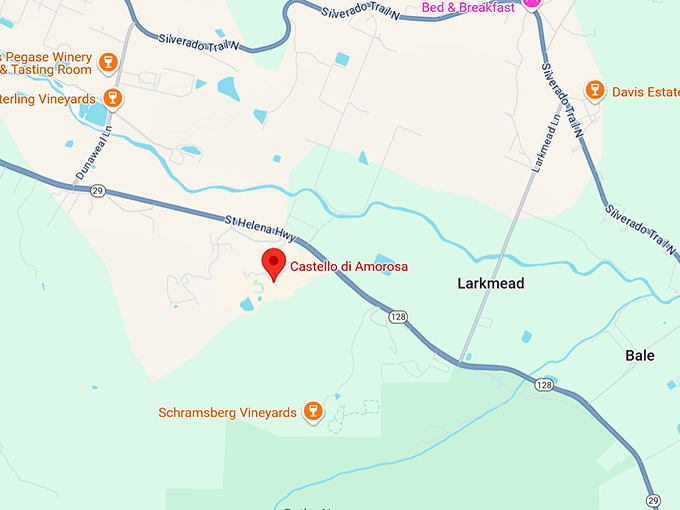 16. castello di amorosa map