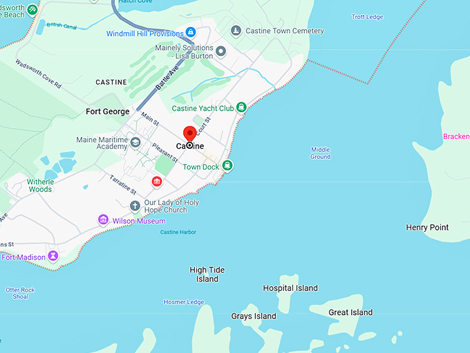 16. castine maine map