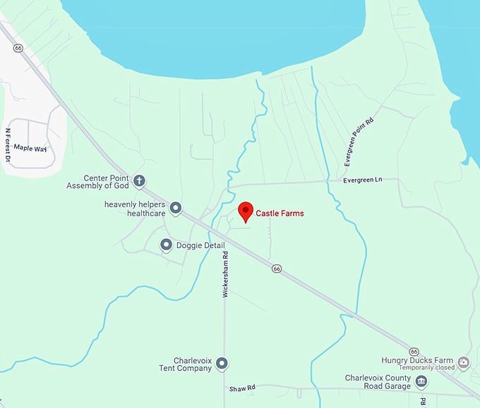 16. castle farms map