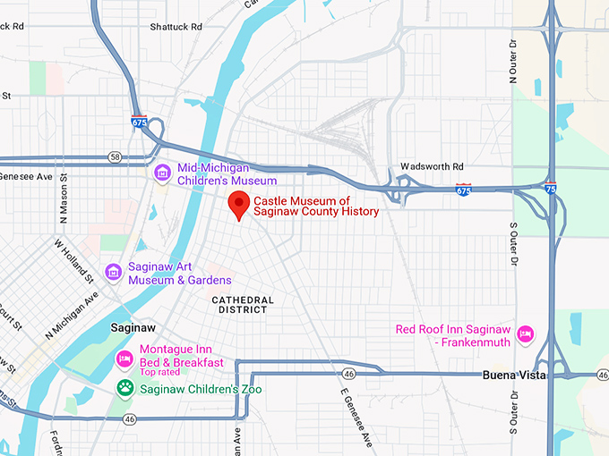 16. castle museum of saginaw county history map