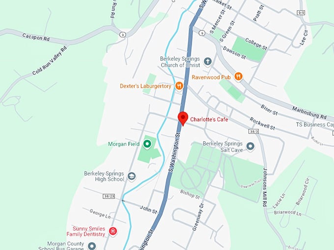 16. charlotte's cafe map