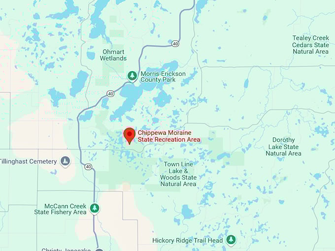 16. chippewa moraine state recreation area map
