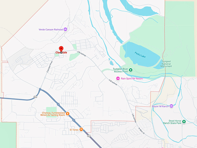 16. clarkdale arizona map