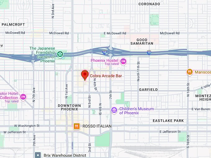 16. cobra arcade bar map