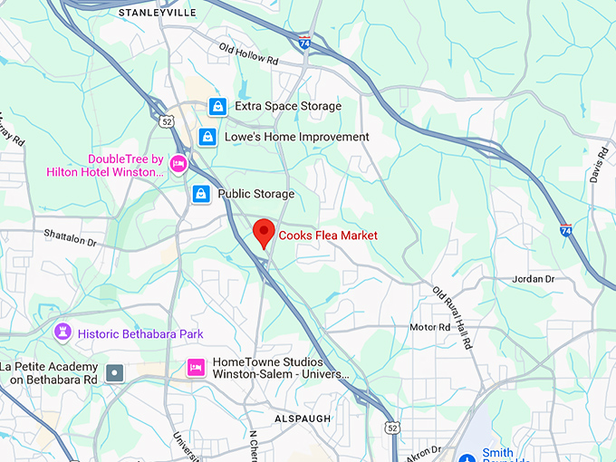 16. cooks flea market map