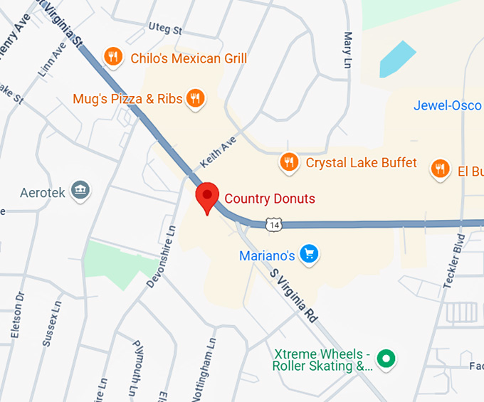 16. country donuts map