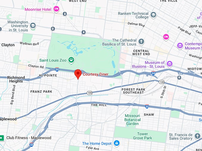 16. courtesy diner map