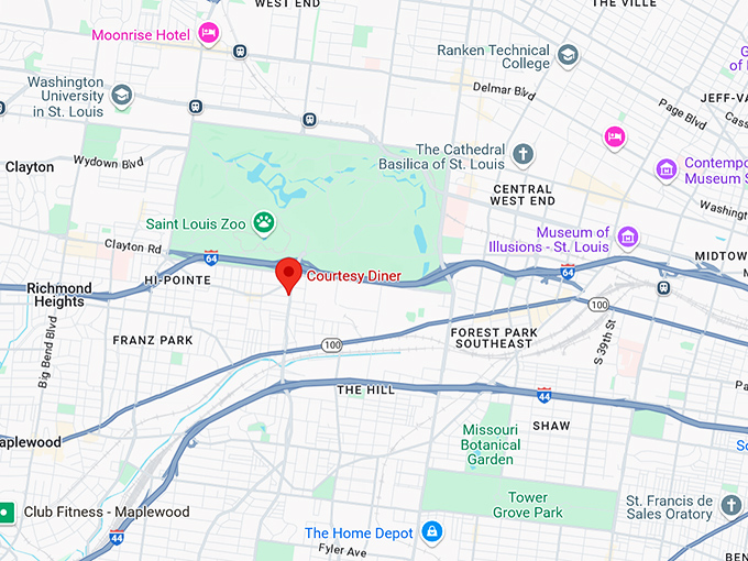 16. courtesy diner map