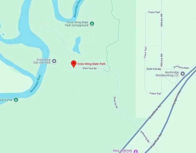 16. crow wing state park map