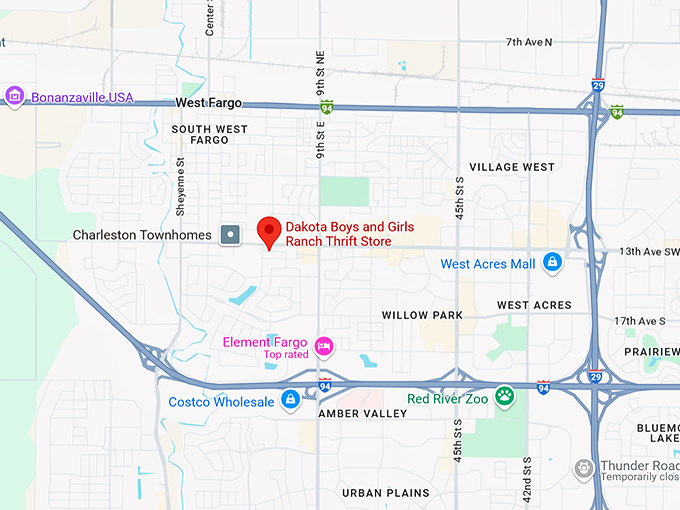 16. dakota boys and girls ranch thrift store map