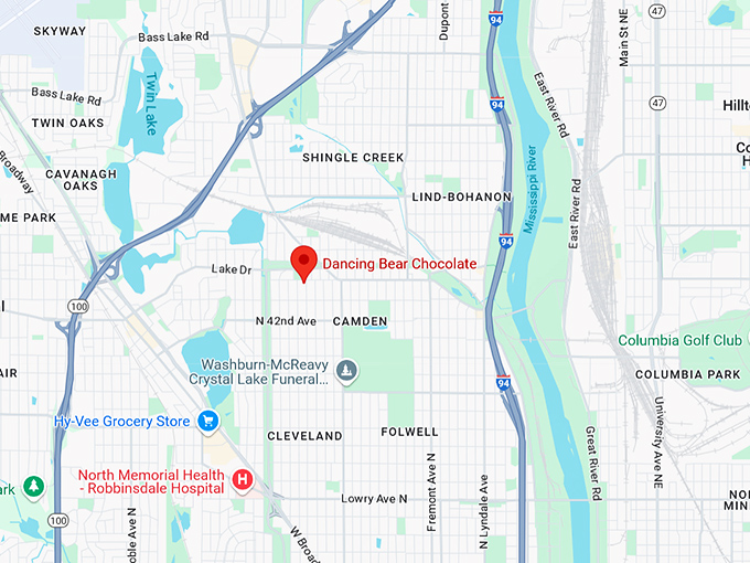 16. dancing bear chocolate map