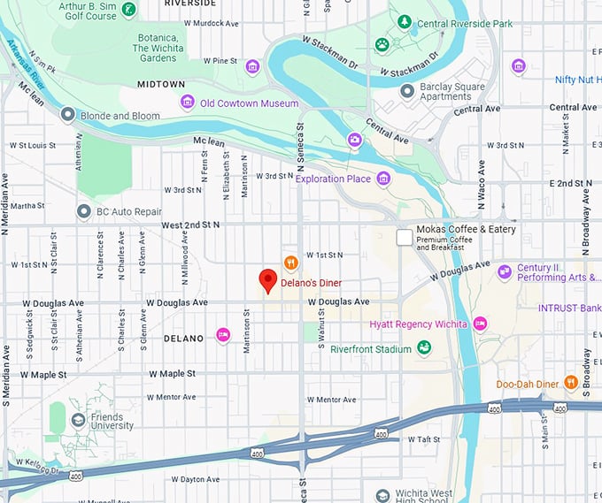 16. delano's diner map