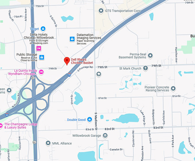 16. dell rhea's chicken basket map
