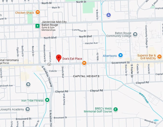 16. doe's eat place map