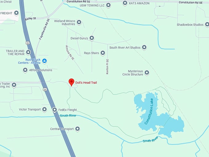 16. doll's head trail map