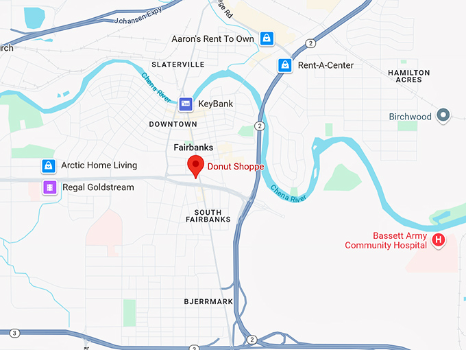 16. donut shoppe map