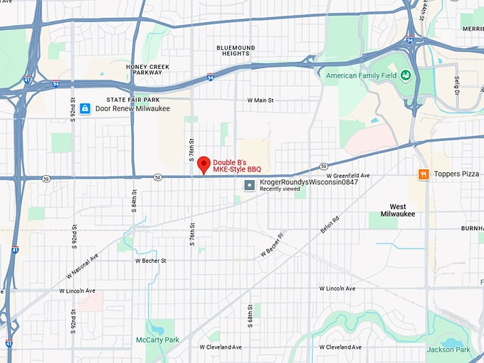 16. double b's bbq & burgers map