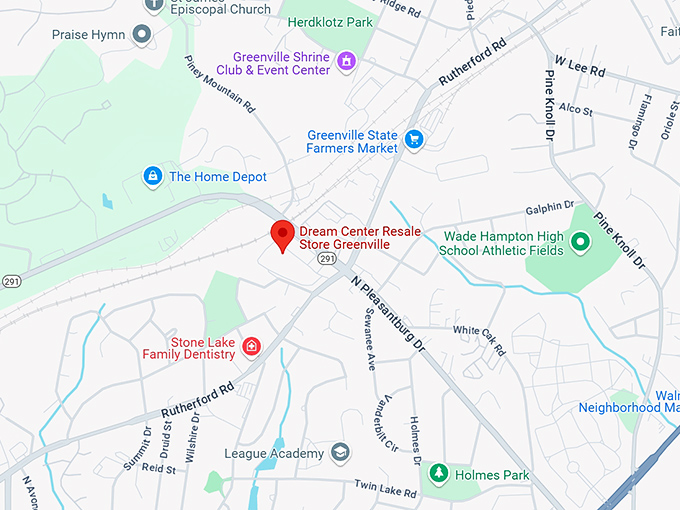 16. dream center resale store greenville map