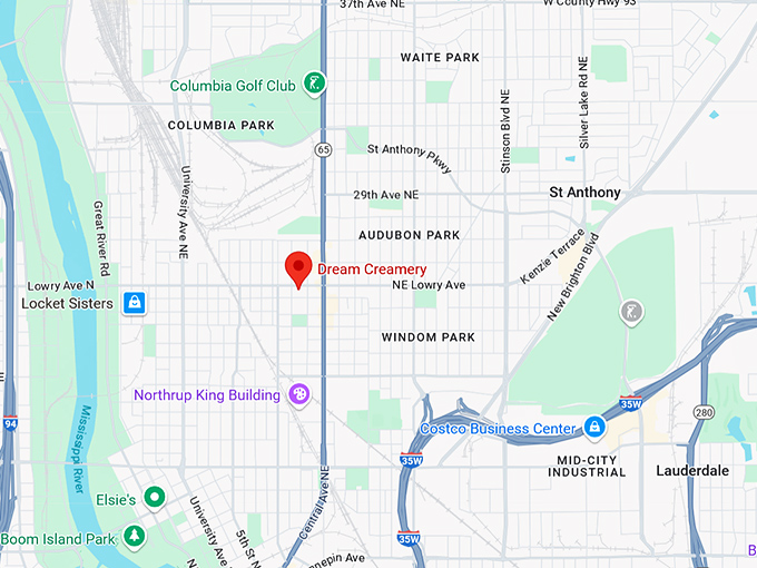 16. dream creamery map