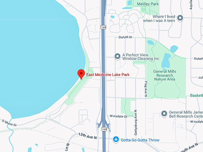16. east medicine lake park map