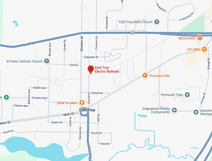 16. east troy railroad museum map