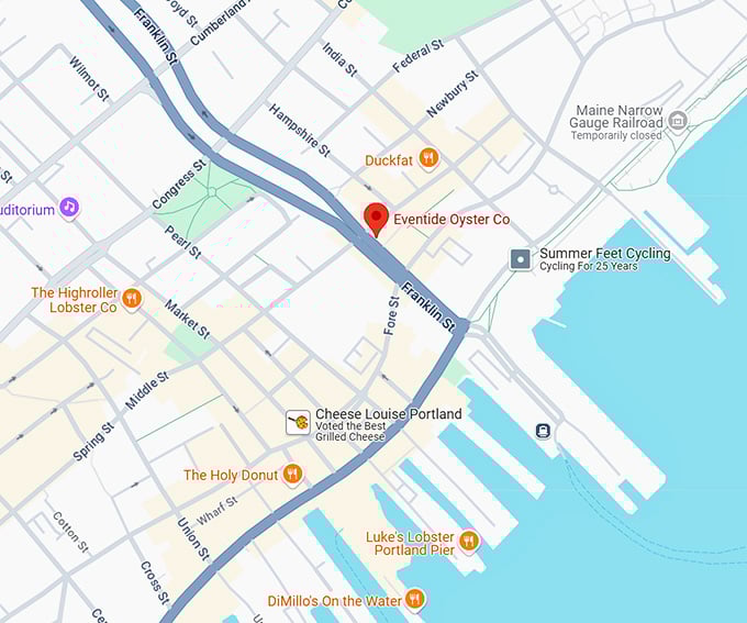 16. eventide oyster co. map