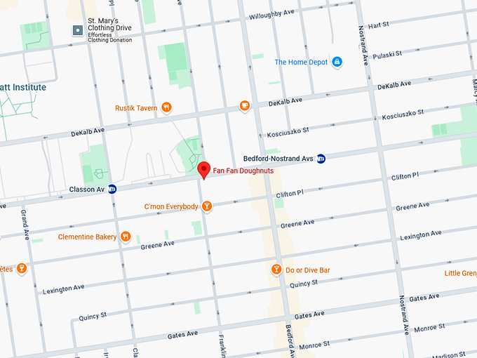 16. fan fan doughnuts map