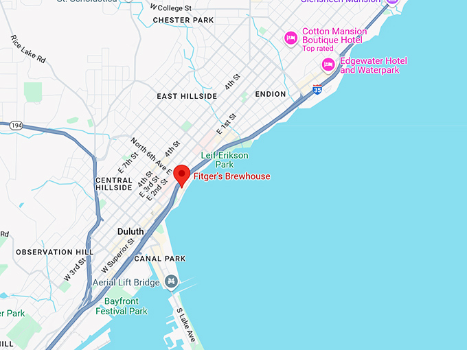 16. fitger's brewhouse map