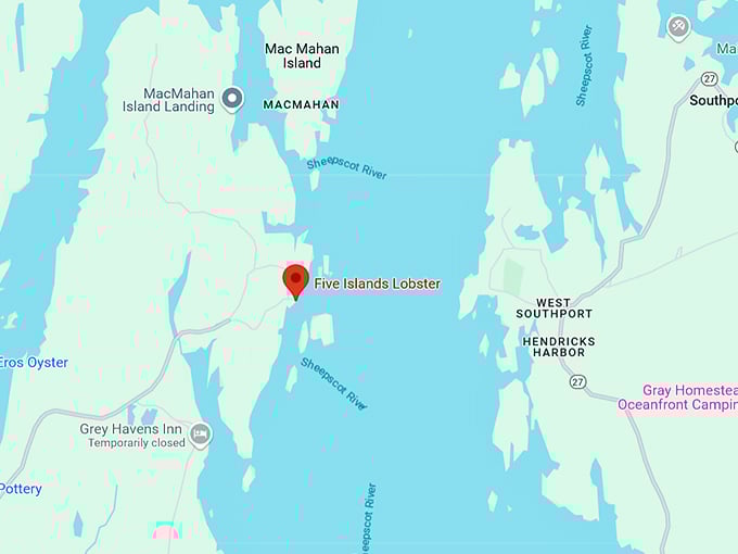 16. five islands lobster co map