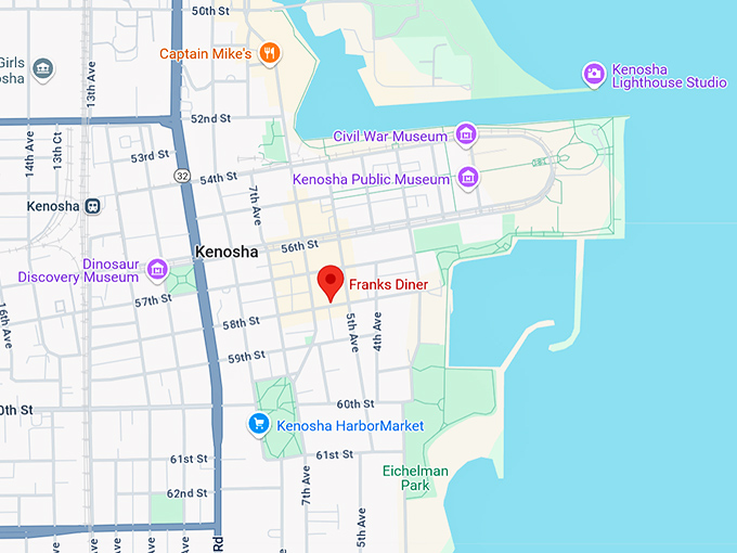 16. franks diner map