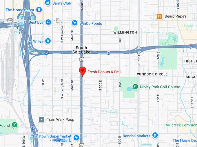 16. fresh donuts & deli map