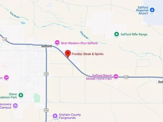 16. frontier steak & spirits map