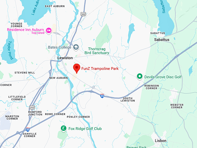 16. funz trampoline park map