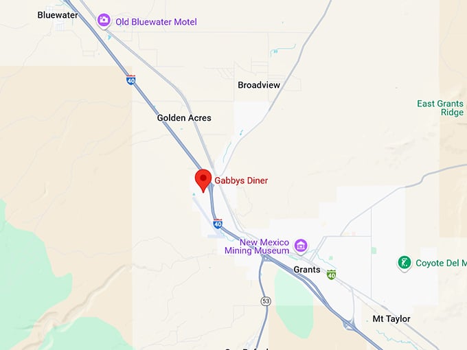 16. gabbys diner map