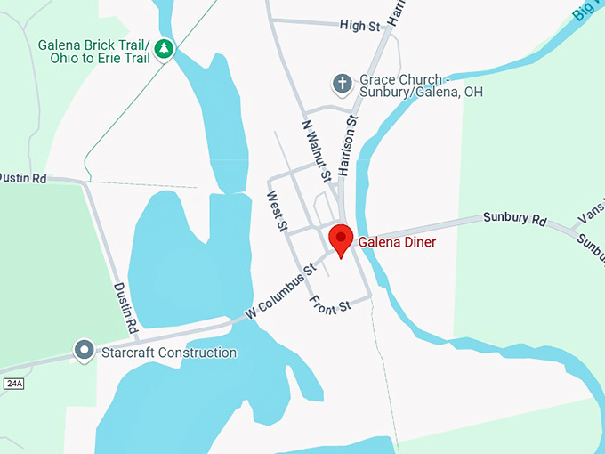 16. galena diner map